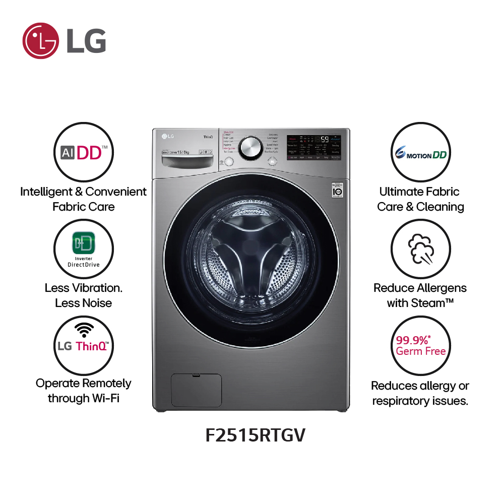 15 Kg & 8 Kg Washer & Dryer